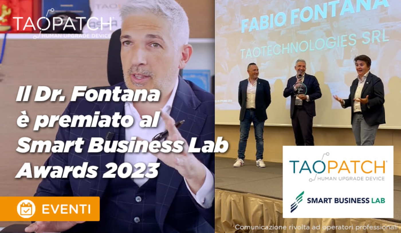 Il Dr. Fontana è premiato al Smart Business Lab Awards 2023